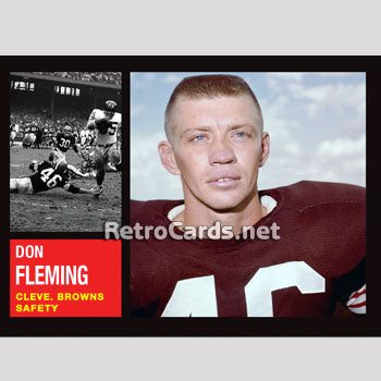 1962T Don Fleming Cleveland Browns – RetroCards