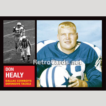1962T Don Healy Dallas Cowboys – RetroCards