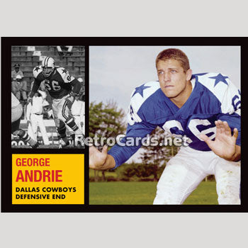 1962T George Andrie Dallas Cowboys – RetroCards