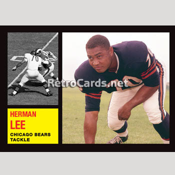 1962T Herman Lee Chicago Bears – RetroCards