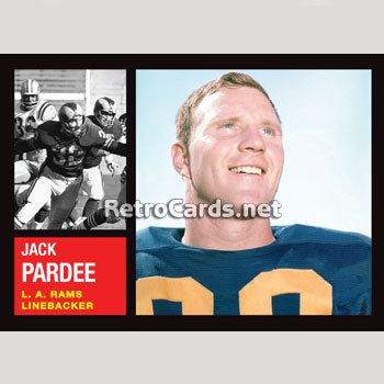 1962T Jack Pardee Los Angeles Rams – RetroCards