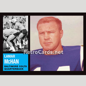 1962T Lamar McHan Baltimore Colts – RetroCards
