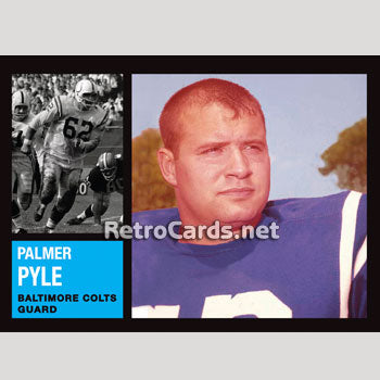 1962T Palmer Pyle Baltimore Colts – RetroCards