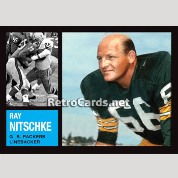1962T Ray Nitschke Green Bay Packers – RetroCards