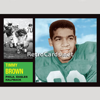 1962T Timmy Brown Philadelphia Eagles – RetroCards