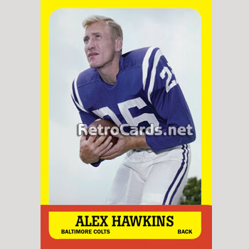 1963T Alex Hawkins Baltimore Colts – RetroCards