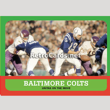 1963T Baltimore Colts Team Highlights – RetroCards
