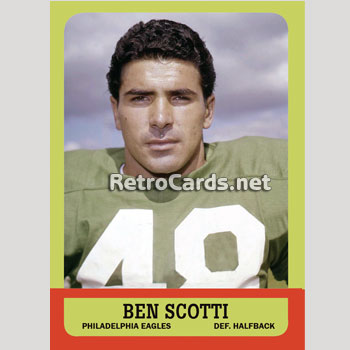 1963T Ben Scotti Philadelphia Eagles – RetroCards