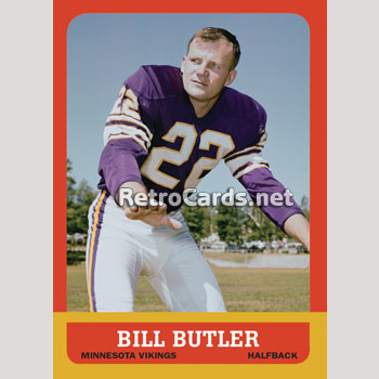 1963T Bill Butler Minnesota Vikings – RetroCards