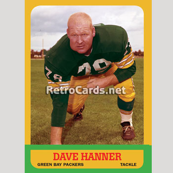 1963T Dave Hanner Green Bay Packers – RetroCards