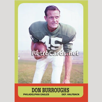 1963T Don Burroughs Philadelphia Eagles – RetroCards