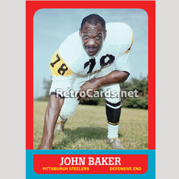 1963T John Baker Pittsburgh Steelers – RetroCards