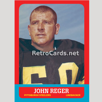 1963T John Reger Pittsburgh Steelers – RetroCards