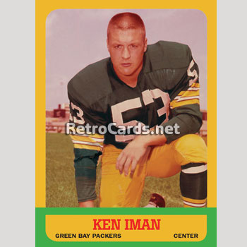 1963T Ken Iman Green Bay Packers – RetroCards