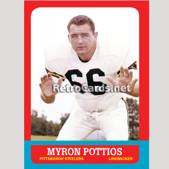 1963T Myron Pottios Pittsburgh Steelers – RetroCards