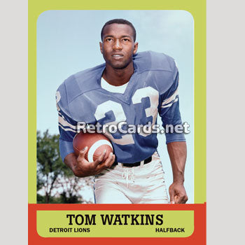1963T Tom Watkins Detroit Lions – RetroCards