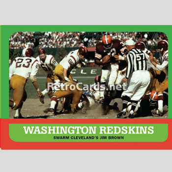 1963T Washington Redskins Team Highlights – RetroCards