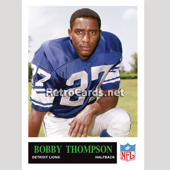1965P Bobby Thompson Detroit Lions – RetroCards