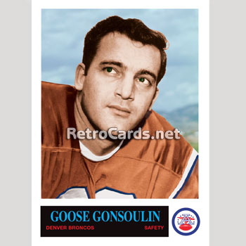 1965P Goose Gonsoulin Denver Broncos – RetroCards