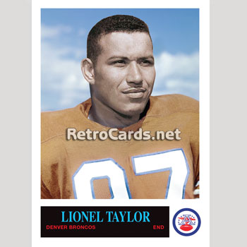 1965P Lionel Taylor Denver Broncos – RetroCards
