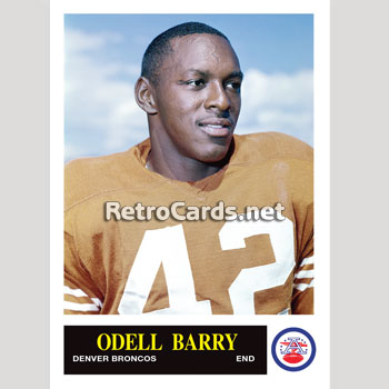 1965P Odell Barry Denver Broncos – RetroCards