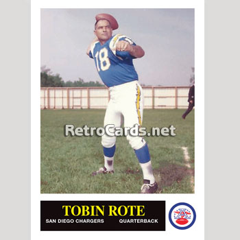 1965P Tobin Rote San Diego Chargers – RetroCards