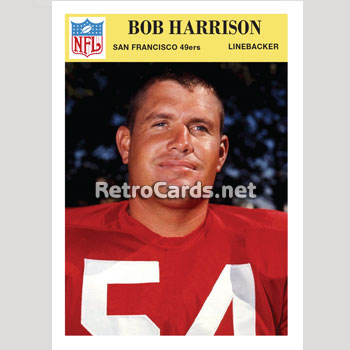 1966P Bob Harrison San Francisco 49ers – RetroCards