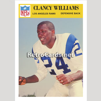 1966P Clancy Williams Los Angeles Rams – RetroCards