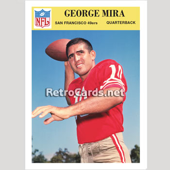 1966P George Mira San Francisco 49ers – RetroCards