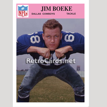 1966P Jim Boeke Dallas Cowboys – RetroCards