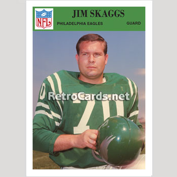 1966P Jim Skaggs Philadelphia Eagles – RetroCards