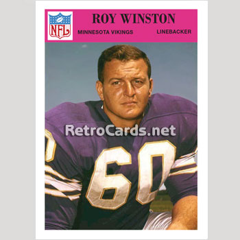 1966P Roy Winston Minnesota Vikings – RetroCards