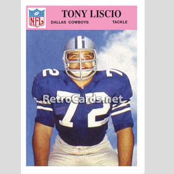 1966P Tony Liscio Dallas Cowboys – RetroCards