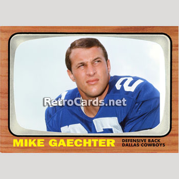 1966T Mike Gaechter Dallas Cowboys – RetroCards
