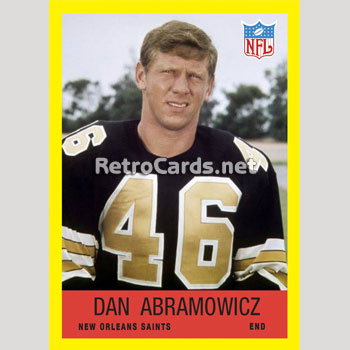 1967P Dan Abramowicz New Orleans Saints – RetroCards