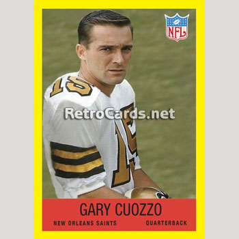 1967P Gary Cuozzo New Orleans Saints – RetroCards