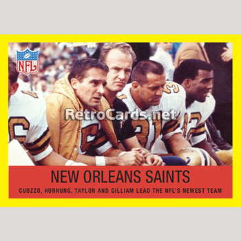 1967P New Orleans Saints Team – RetroCards