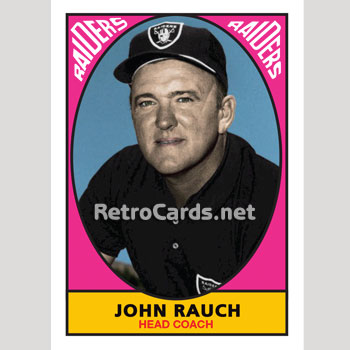 1967T John Rauch Oakland Raiders – RetroCards