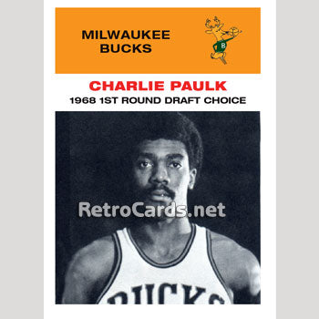 1968F Charlie Paulk Milwaukee Bucks – RetroCards