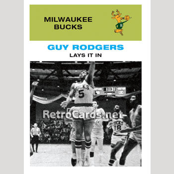1968F Guy Rodgers Milwaukee Bucks – RetroCards