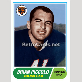 1968T Brian Piccolo Chicago Bears – RetroCards