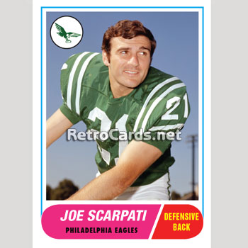 1968T Joe Scarpati Philadelphia Eagles – RetroCards