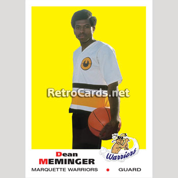 1969 Dean Meminger Marquette Warriors – RetroCards