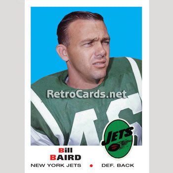 1969T Bill Baird New York Jets – RetroCards