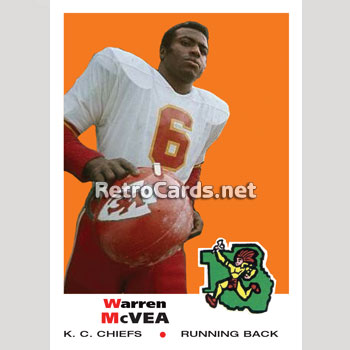 1969T Warren McVea Kansas City Chiefs – RetroCards