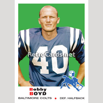 1969T Bobby Boyd Baltimore Colts – RetroCards