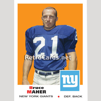 1969T Bruce Maher New York Giants – RetroCards