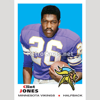 1969T Clint Jones Minnesota Vikings – RetroCards