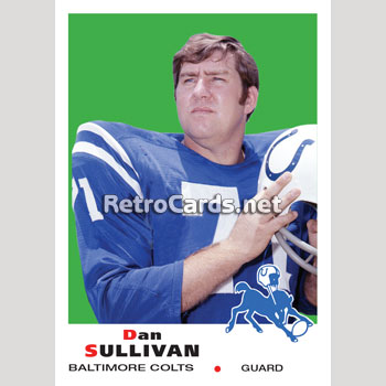 1969T Dan Sullivan Baltimore Colts – RetroCards