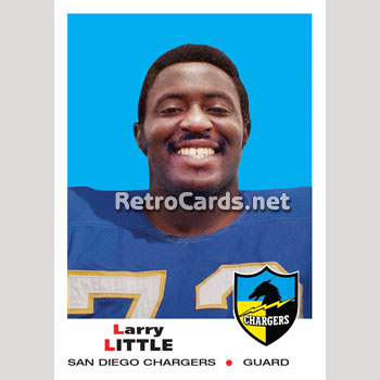 1969T Larry Little San Diego Chargers – RetroCards